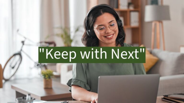 Word’s “Keep with Next” – A Hidden Gem - Hunsinger Law Group, LLC