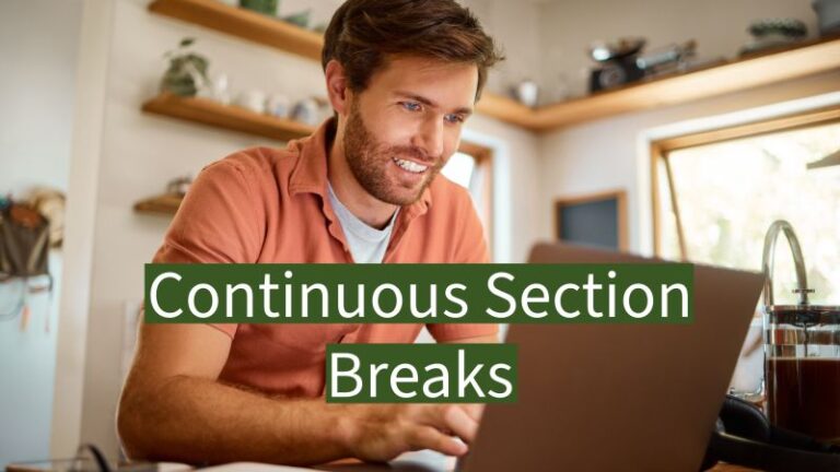 Word’s “Continuous Section Breaks” for Simple Column Switching ...